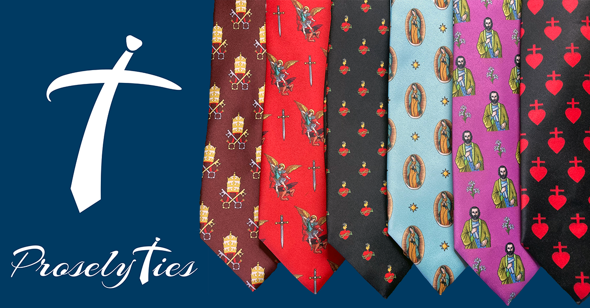 Men's Catholic Neckties the Saints Collection – Proselyties